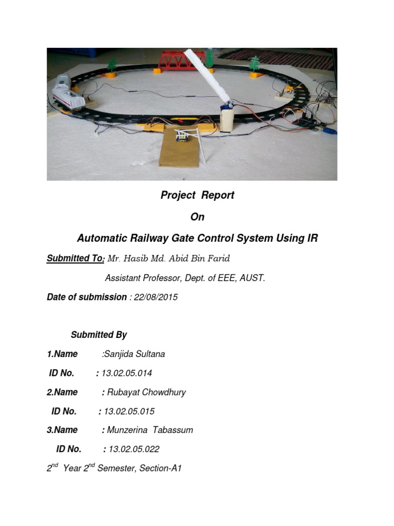 Automatic Railway Gate System | PDF | Electrical Engineering | Computer ...