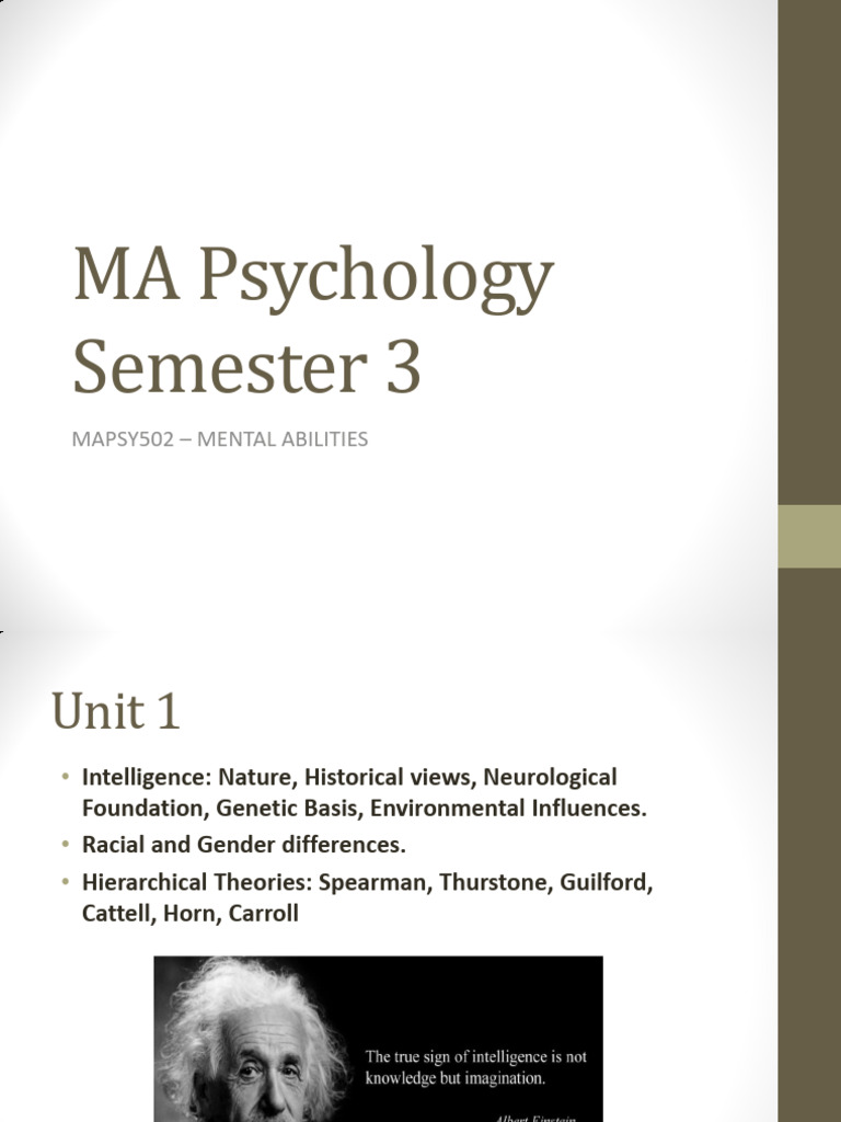 Mental Ability | PDF | Intelligence | Wechsler Adult Intelligence Scale