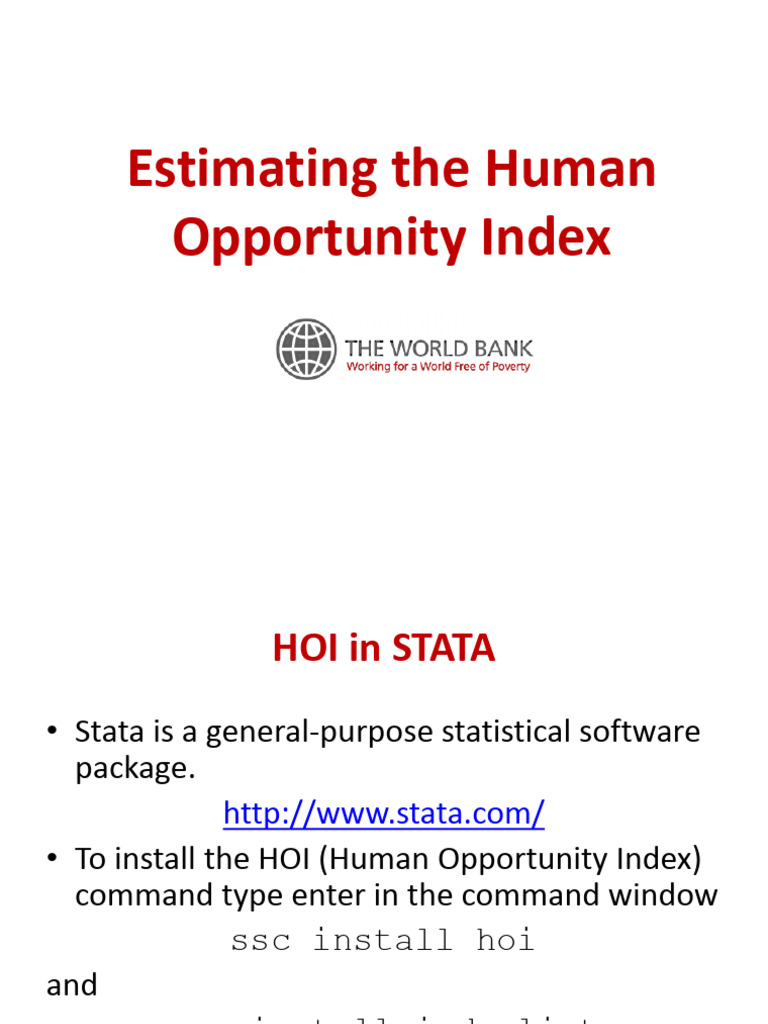 HOI Stata | Download Free PDF | Social Inequality | Discrimination & Race Relations