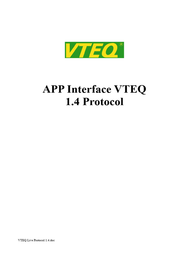 VTEQ Brake Tester Manual Protocol 1.4 | PDF | Computers | Technology ...