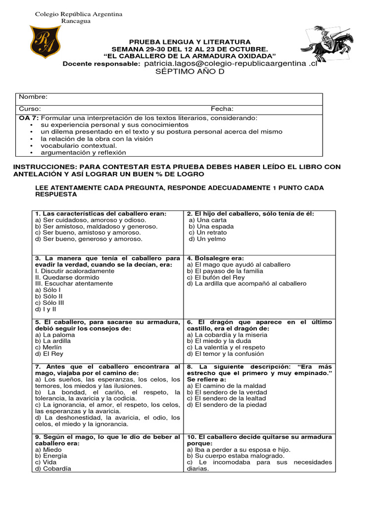 Guia Lenguaje 7D S29 | PDF