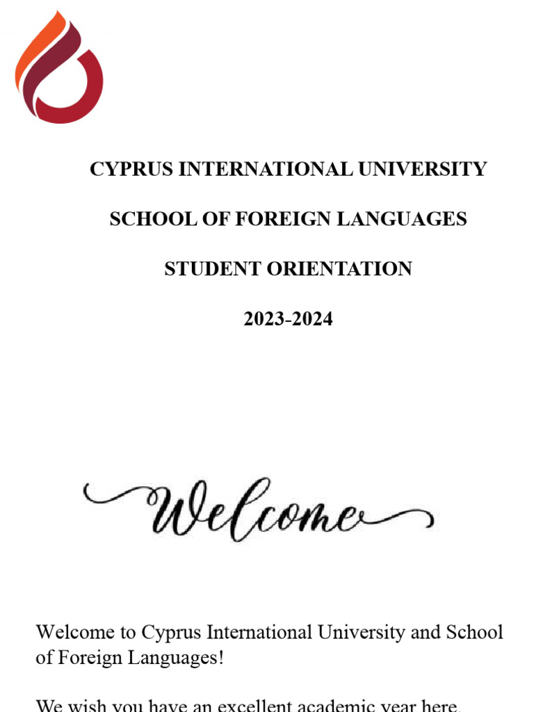 2023-2024 Student Orientation English | PDF | Academic Term | Learning