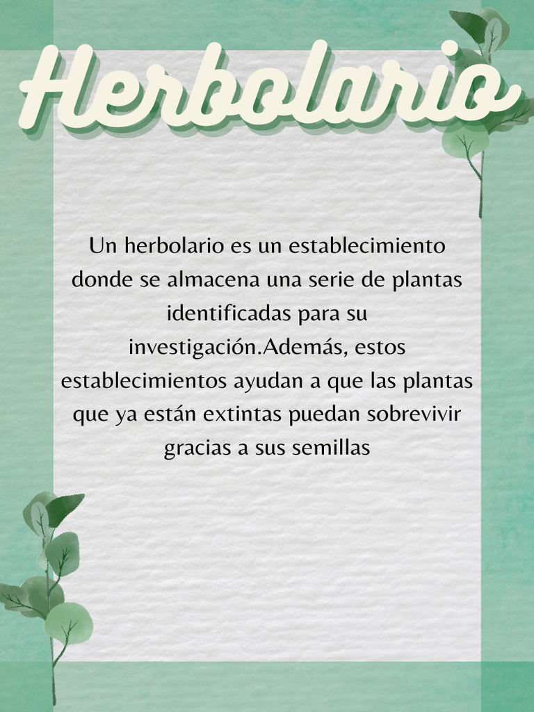 Herbolario | PDF | Organismos | Botánica