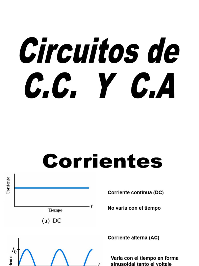 Repaso CC y CA. | Descargar gratis PDF | Corriente eléctrica | Corriente alterna