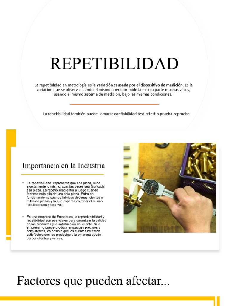 Repetibilidad Estadistica | PDF