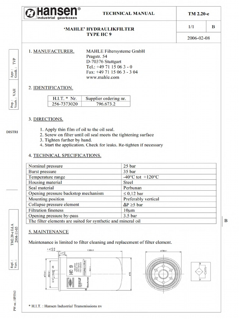 gear box Filter | PDF