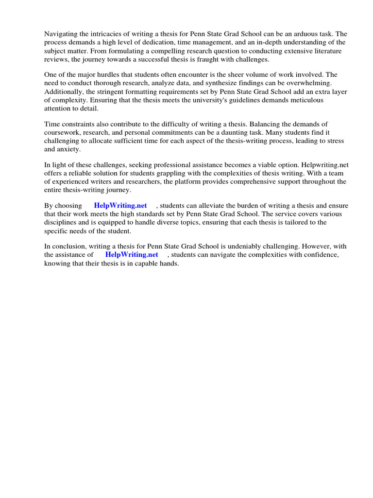 Penn State Grad School Thesis | PDF | Speed Reading | Learning