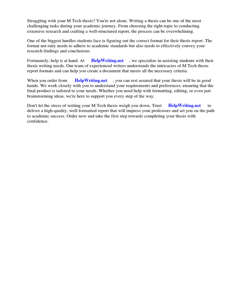 M Tech Thesis Report Format | PDF | Concrete | Thesis