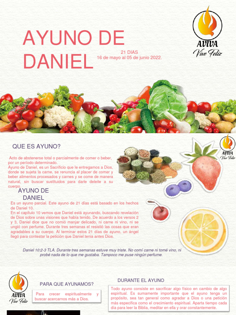 GUIA PARA AYUNO DE DANIEL | PDF | Rápido | Oración