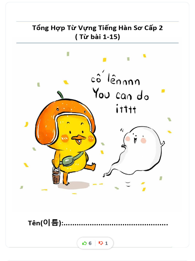 Tong Hop Tu Vung Han So Cap 2 - Compress | PDF