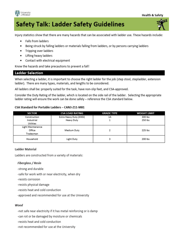 ladder_safety_guidelines_2020 | PDF | Ladder | Safety