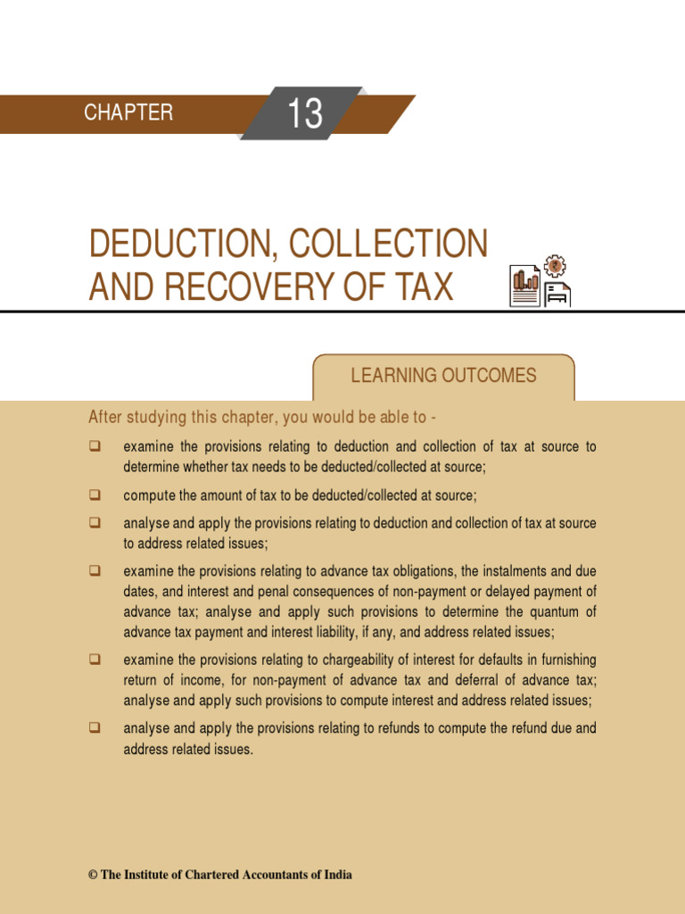 Tax Deduction and Collection Guide | PDF | Dividend | Income Tax