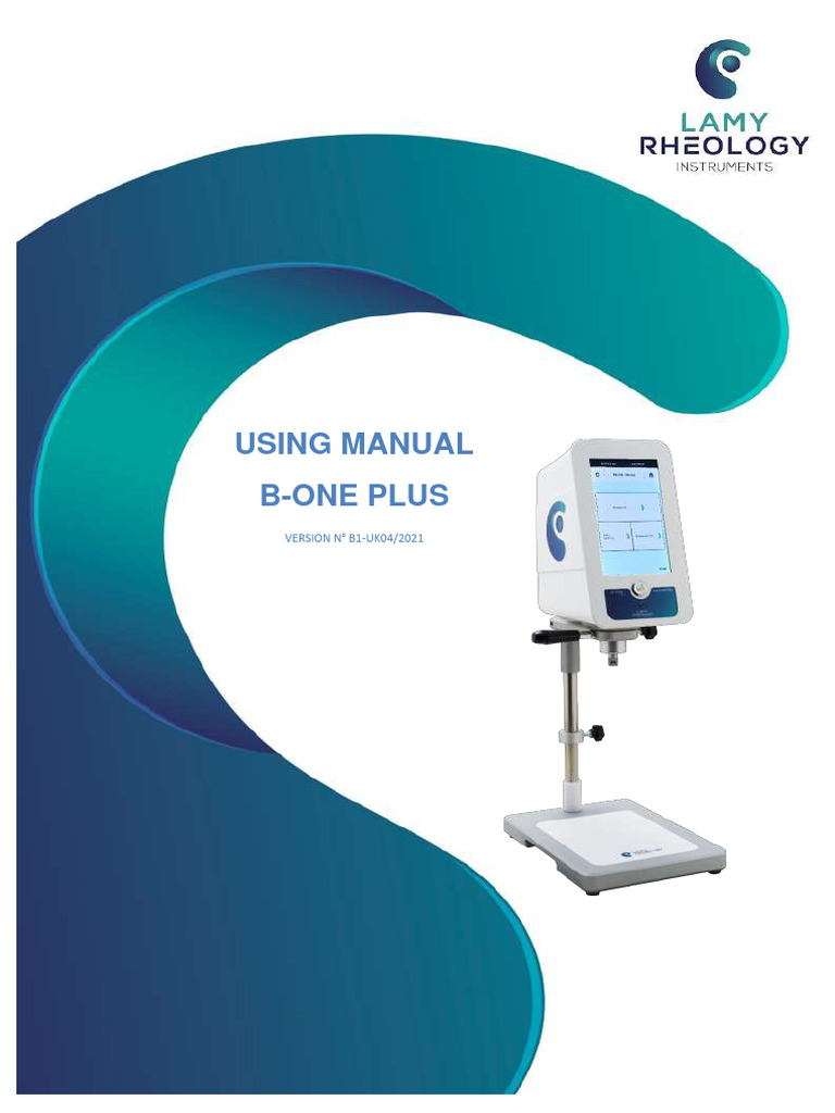 USER MANUAL BONE PLUS 04 2021 For Mail Web | PDF | Shear Stress | Viscosity
