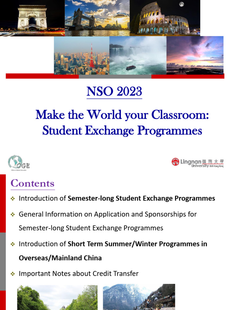 Student Exchange Opportunities | PDF | Student Financial Aid In The ...