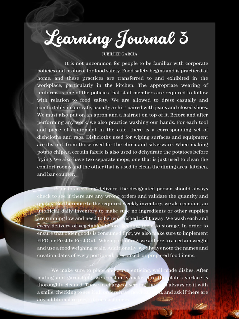 Learning Journal 3 | PDF