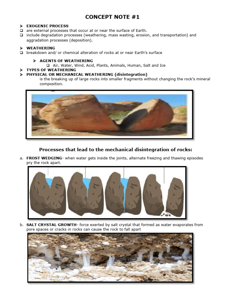 Exogenic Processes & Weathering | PDF | Weathering | Water