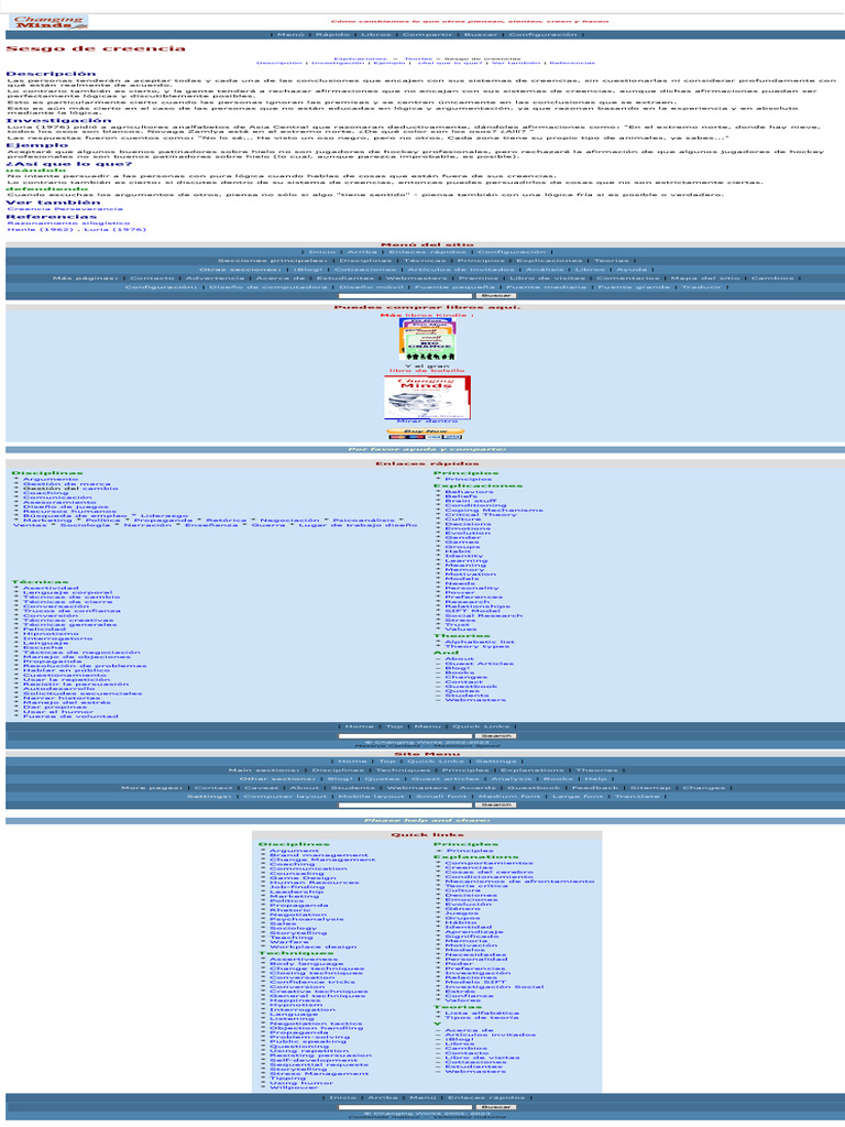 Sesgo de Creencia | PDF | Razonamiento deductivo | Cognición