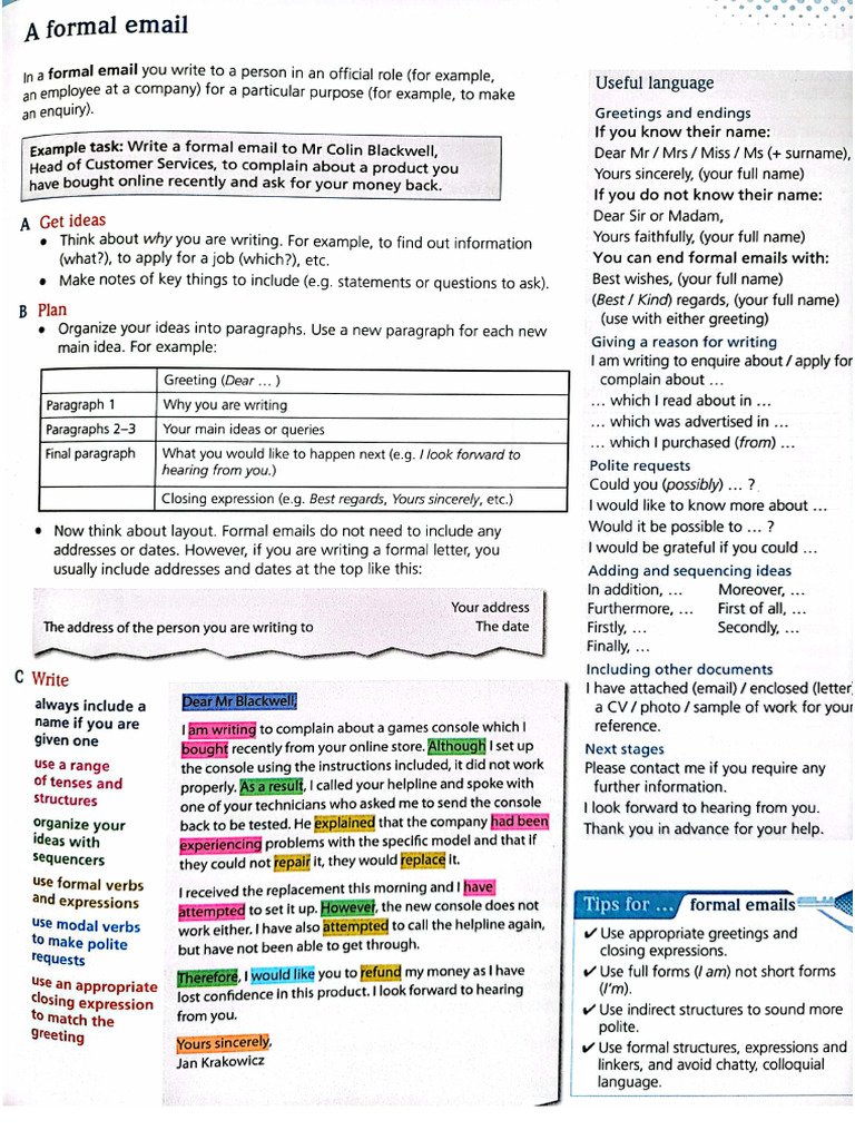 Formal Email | PDF