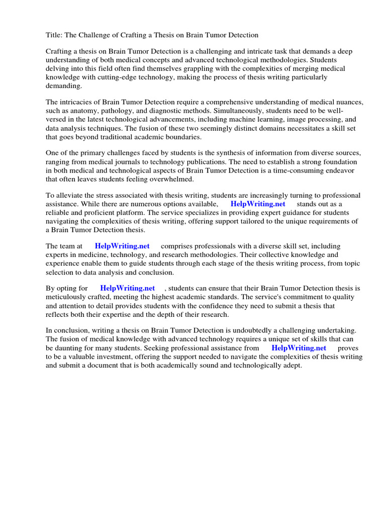 Thesis Brain Tumor Detection | PDF | Image Segmentation | Deep Learning