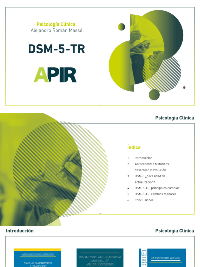 Clase Dsm5tr | PDF | Manual Diagnóstico y Estadístico de los Trastornos ...