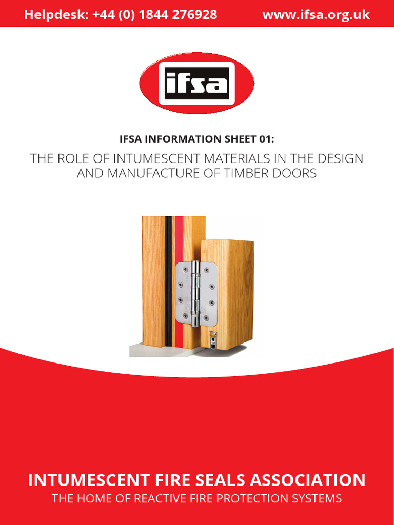 INFORMATION SHEET 01 The Role of Intumescent Materials 1 | PDF | Door ...