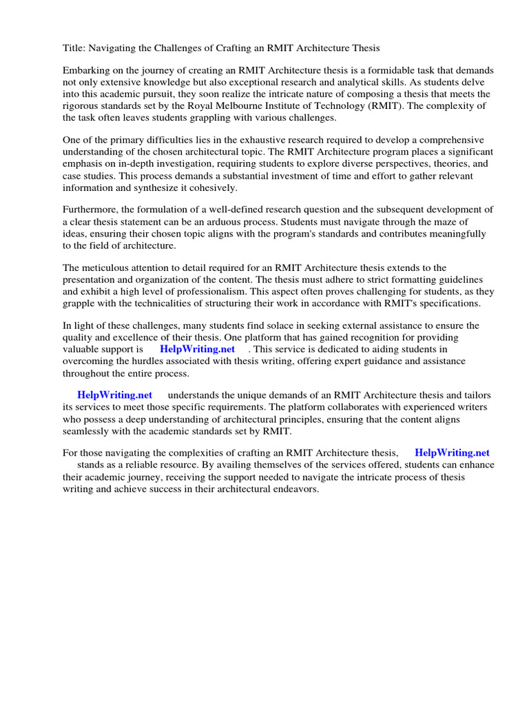 Rmit Architecture Thesis | PDF | Social Media | Popular Culture & Media Studies