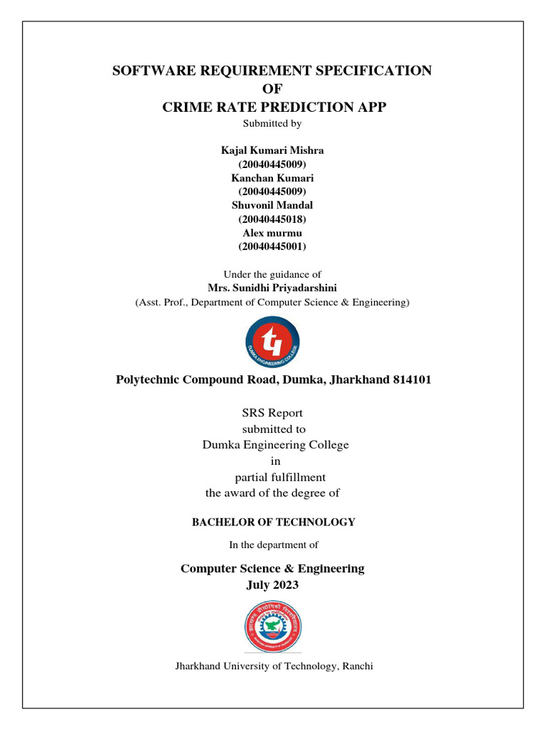 Crime Rate Prediction App Pdf Criminal Record Password