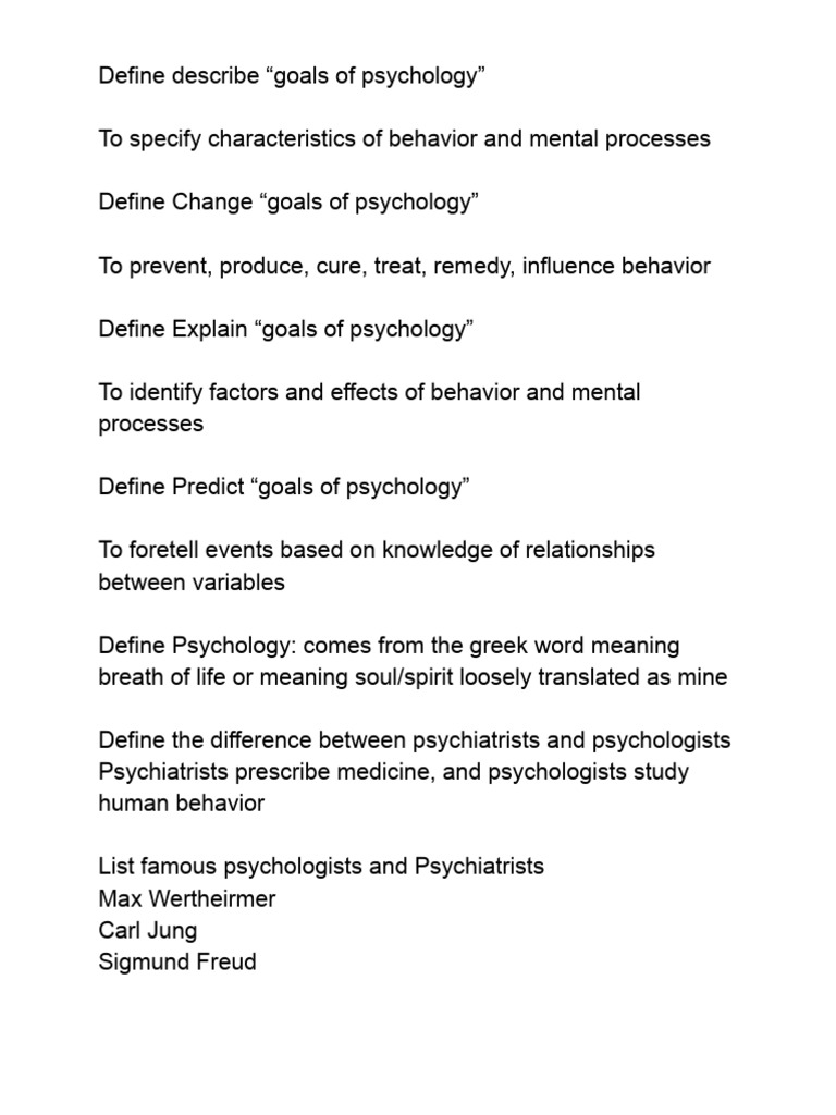 Psychology Unit Test Questions | PDF | Id | Mental Disorder