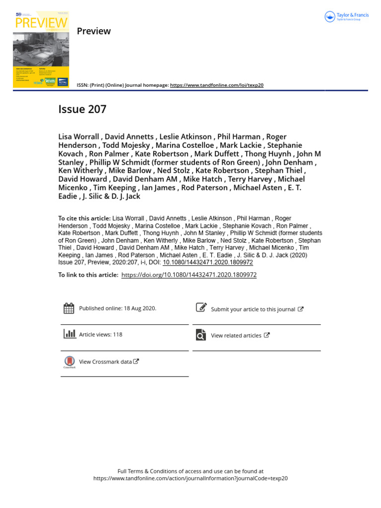 ASEG Issue 207 Overview and Highlights | PDF