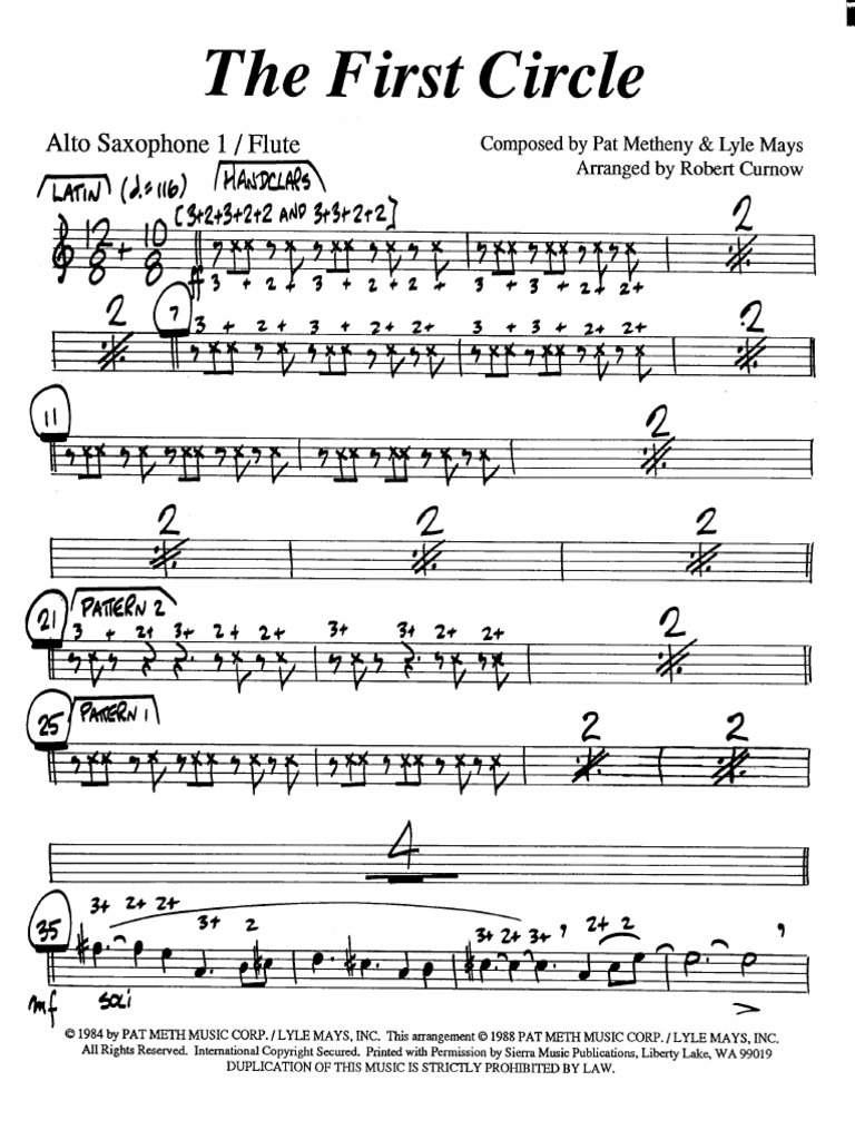 First Circle Big Band Score | PDF
