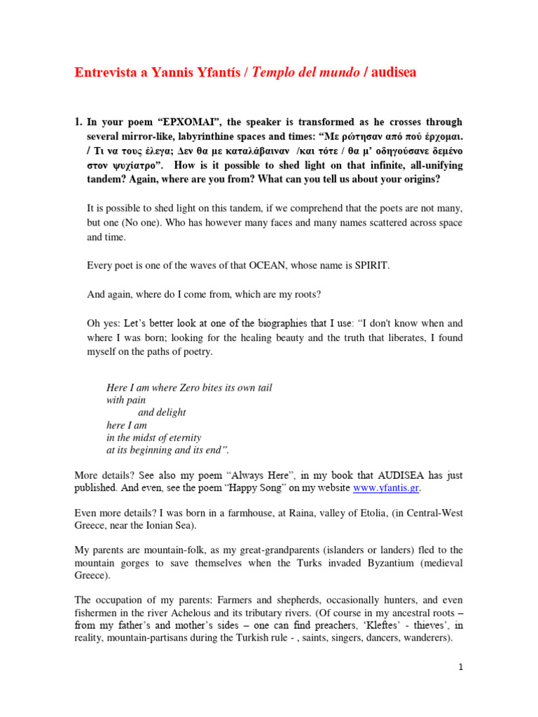 Yannis Yfantis | PDF | Philosophy