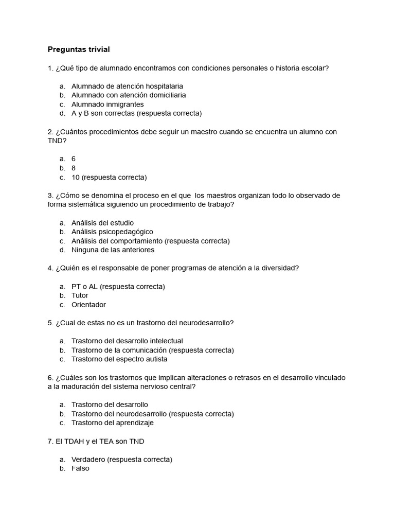 Preguntas Trivial | PDF
