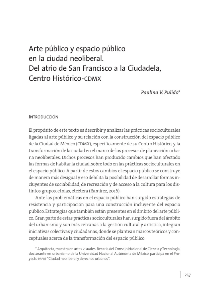 Arte Publico y Espacio Publico en La Ciudad Neolibera 2 | PDF | México ... Arte Publico y Espacio Publico en La Ciudad Neolibera 2 | PDF | México ...