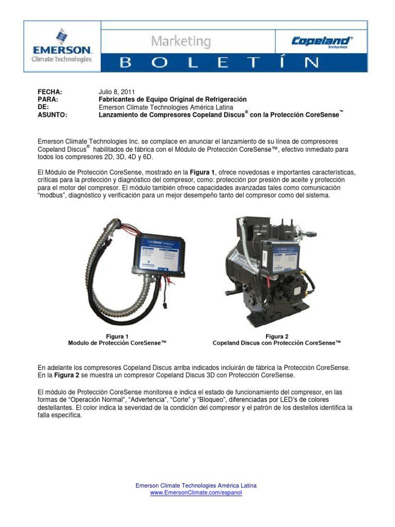 ECT 7100 CopelandDiscus CoreSense Launch Bulletin SP - Final - 2 | PDF ...
