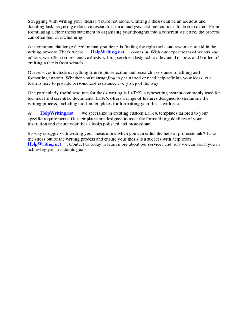 Thesis Report Template Latex | PDF | Thesis | Te X