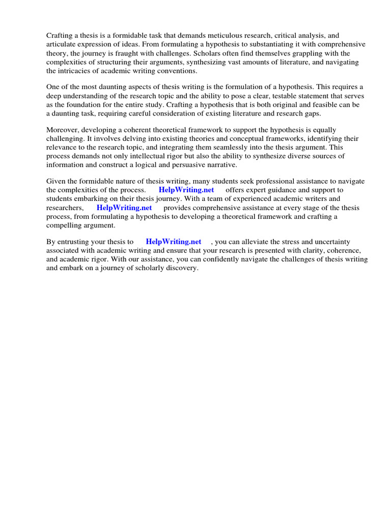 Thesis Hypothesis Theory | PDF | Hypothesis | Thesis Thesis Hypothesis Theory | PDF | Hypothesis | Thesis