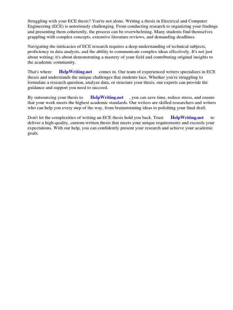 Ece Thesis Sample | PDF | Materials | Chemistry