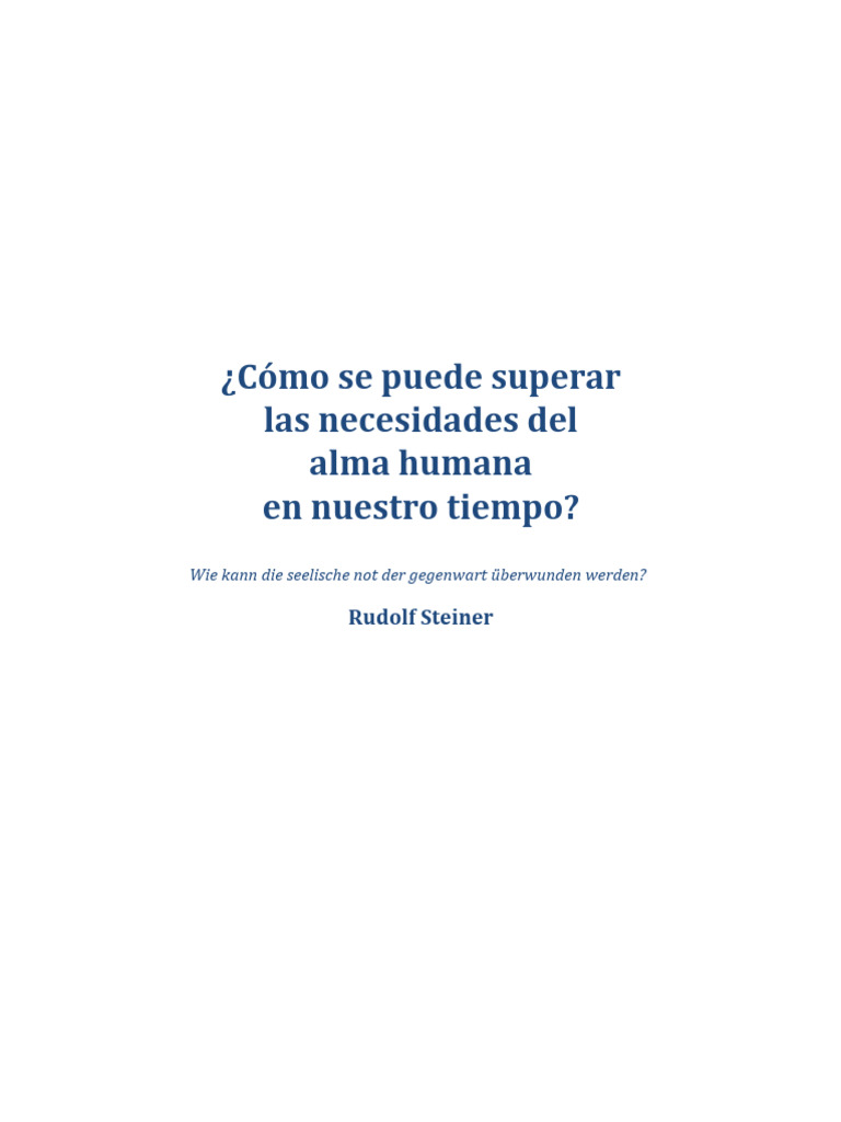 Como Superar | PDF | Comprensión | Alma