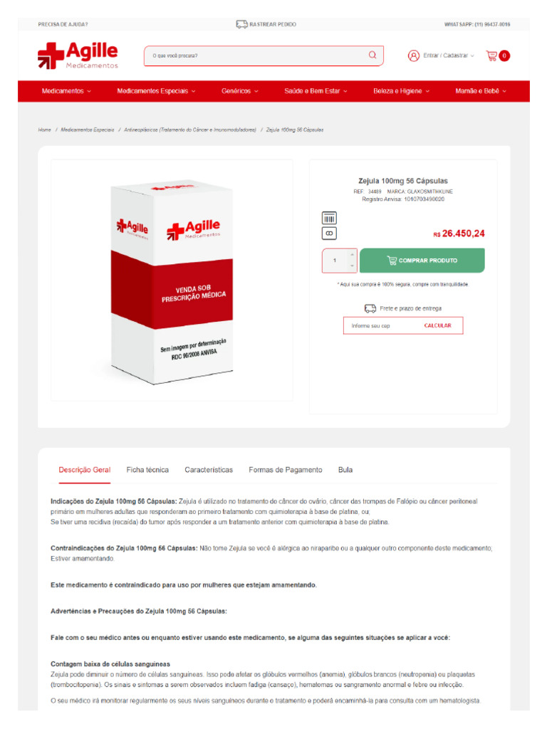 Screencapture Agillemed BR Zejula 100mg c56 2024 02 27 17 - 35 - 2 | PDF