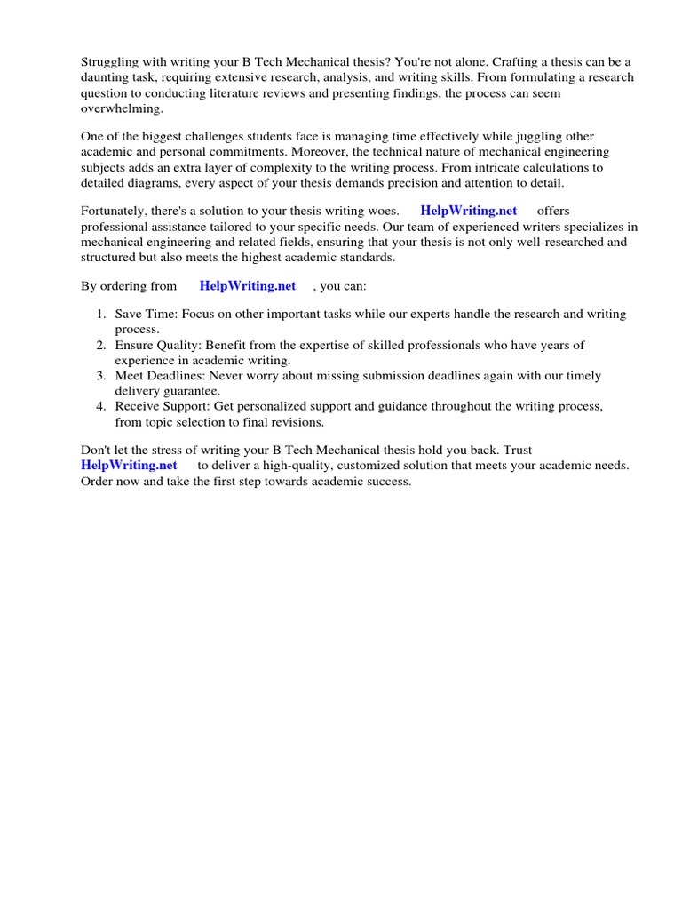 B Tech Mechanical Thesis | PDF | Welding | Construction