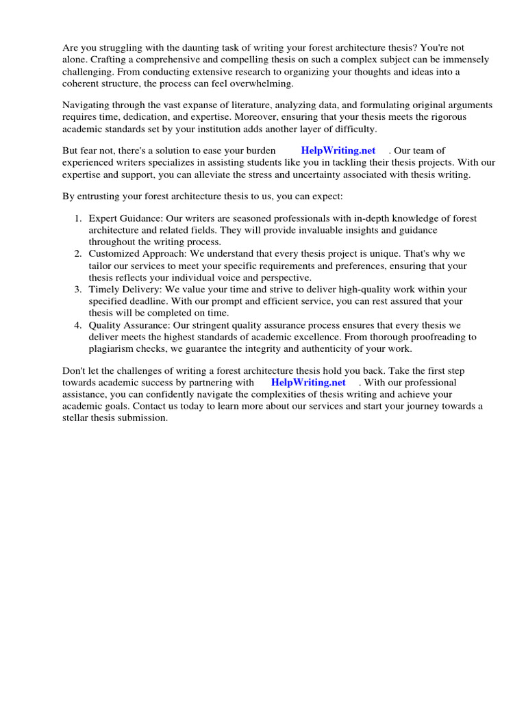 Forest Architecture Thesis Pdf Agriculture Landscape