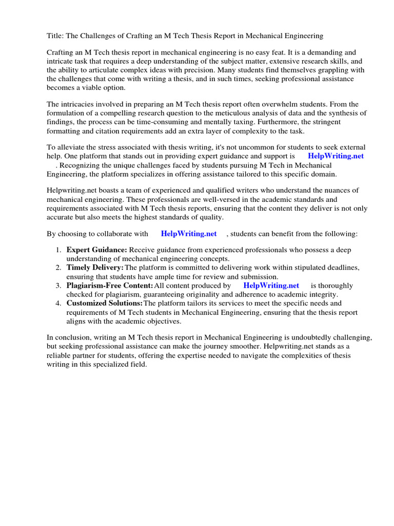 M Tech Thesis Report Mechanical | PDF | Concrete | Vinegar