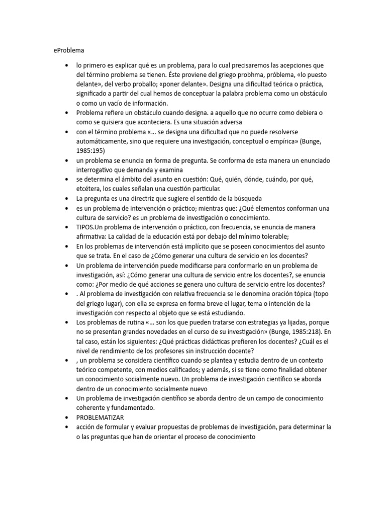 Fichaje de Problematizacion | Descargar gratis PDF | Conocimiento | Teoría