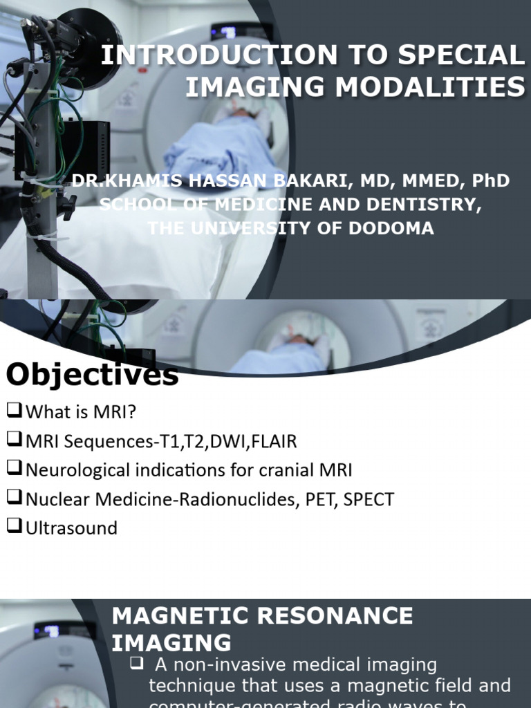 Introduction To Special Imaging Modalities | PDF | Magnetic Resonance ...