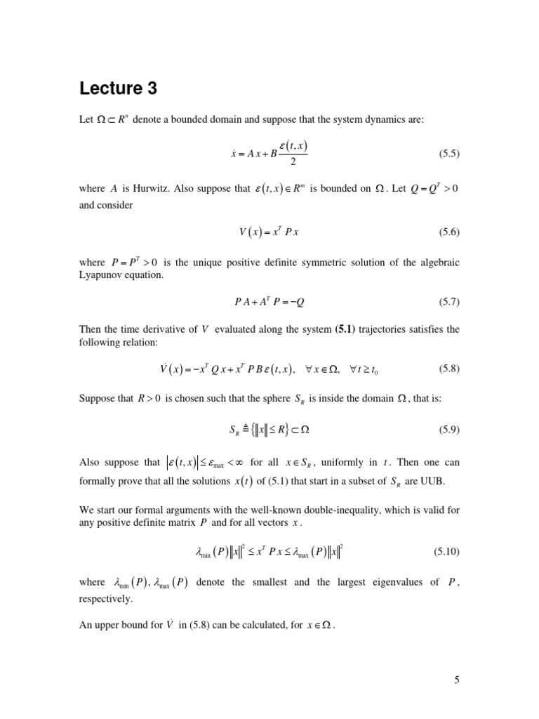 Lecture3 CDS270 | PDF | Control Theory | Derivative