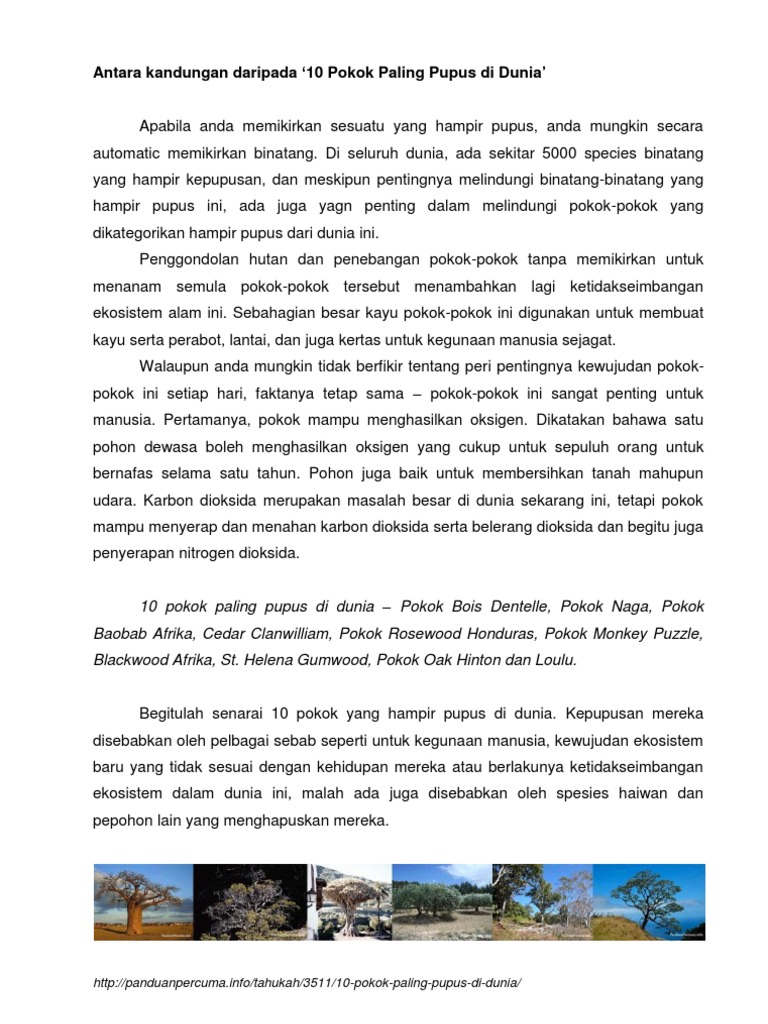 Artikel 10 Pokok Paling Pupus Di Dunia' | PDF