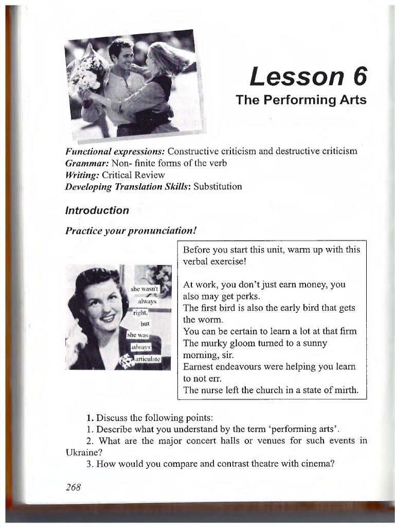 ІІ курс L6 The Performing Arts | PDF | Musical Theatre | West End Theatre