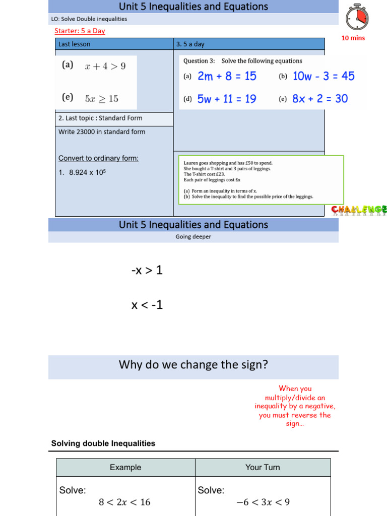 Inequalities and Equations 3 | PDF | Mathematical Objects | Equations