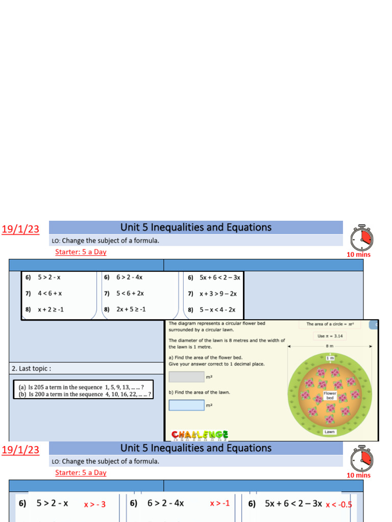 Inequalities and Equations 2 | PDF | Mathematics | Algebra