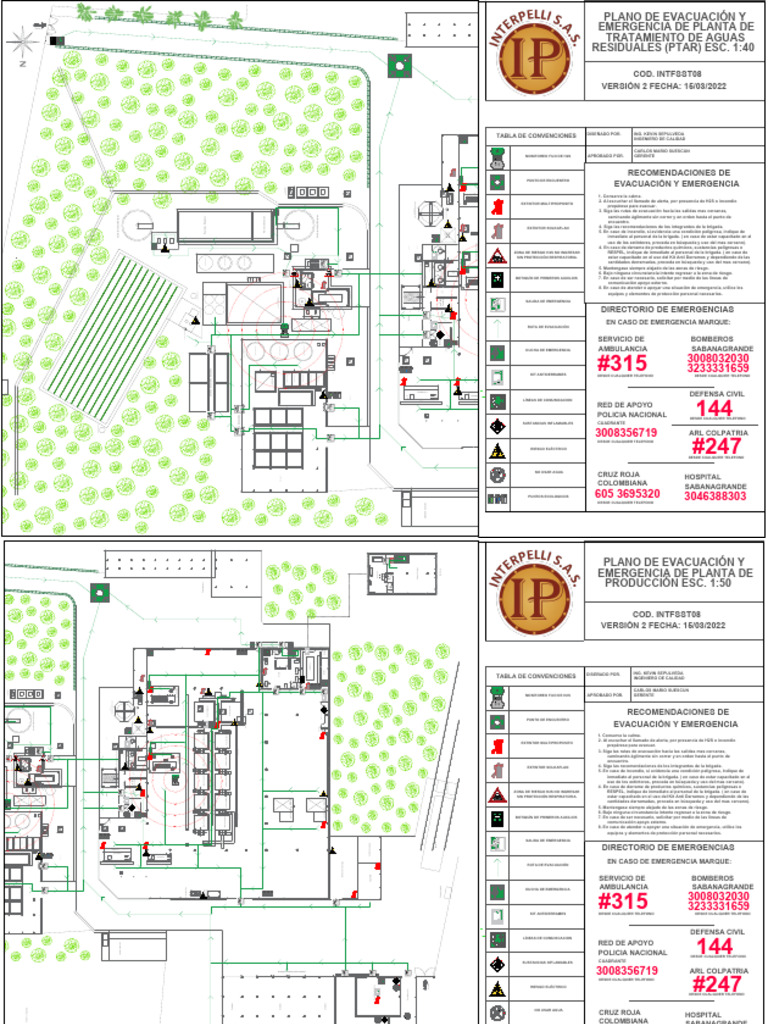 Planos Emergencia Formato 4X2.8M | PDF | Problemas ambientales con el agua | Administracion del Agua